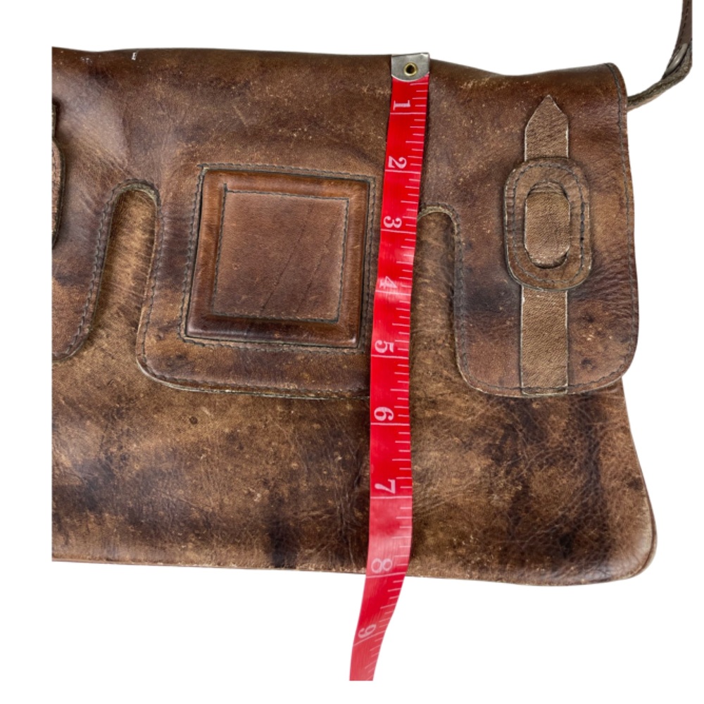 1960’s Vintage Brazilian Leather Shoulder Bag | 8”X11” - Gem